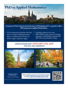 PhD Program in Applied Mathematics | Department of Mathematics and ...